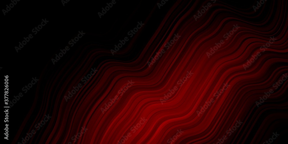 Dark Red vector backdrop with circular arc. Illustration in halftone ...
