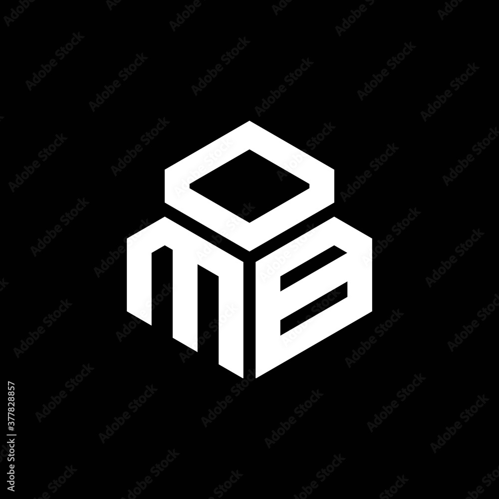 MB monogram logo with 3 cube style design template Stock Vector | Adobe ...