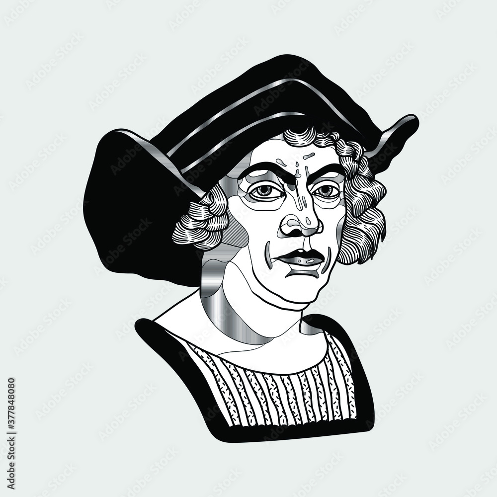 Christopher Columbus. Vector illustration hand drawn. Stock Vector ...