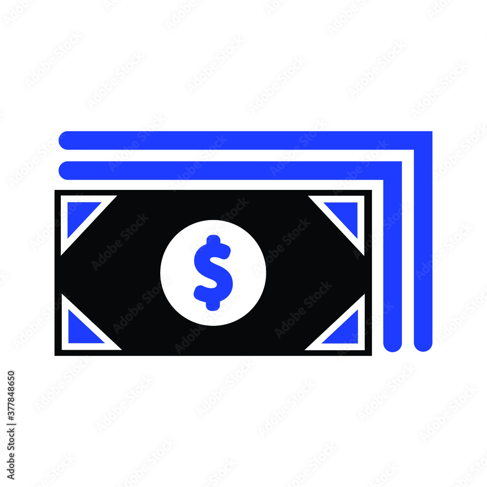 Money icon for apps and websites Stock Vector | Adobe Stock