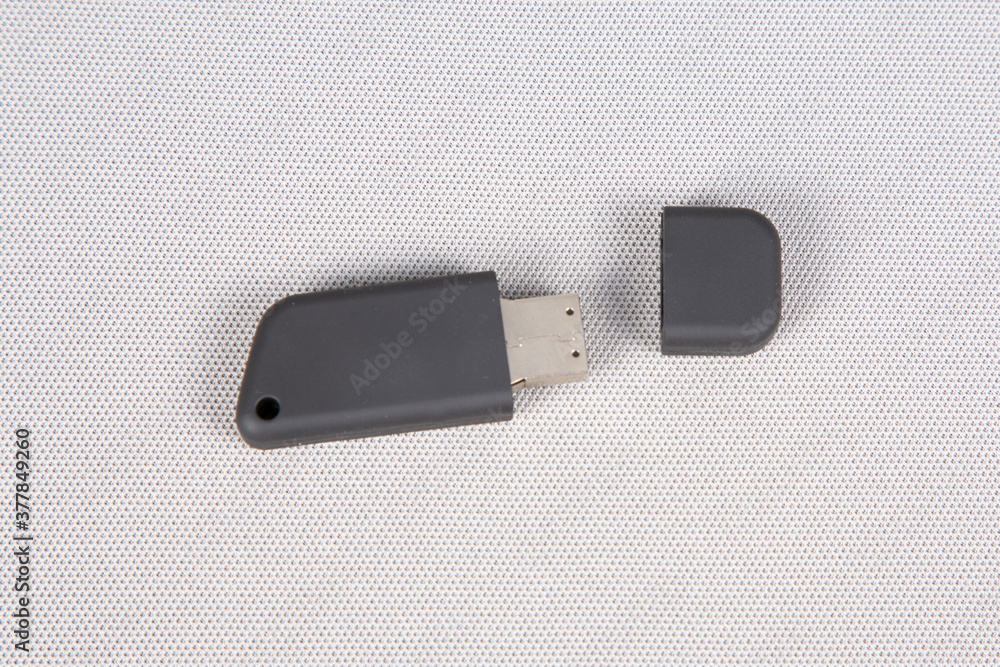 Blank usb flash drive black mockup open key stick memory Stock Photo ...