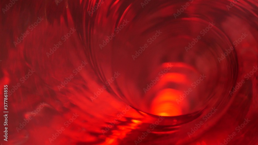 Symbol of hell, inferno and infinity. Red liquid hypnotic looped aqua ...