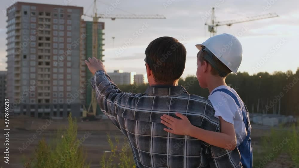 Video „Father and son happy Family concept. Little boy and his dad ...