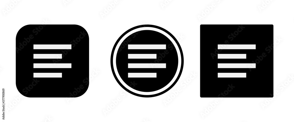 align left icons in flat design with elements for mobile concepts and ...
