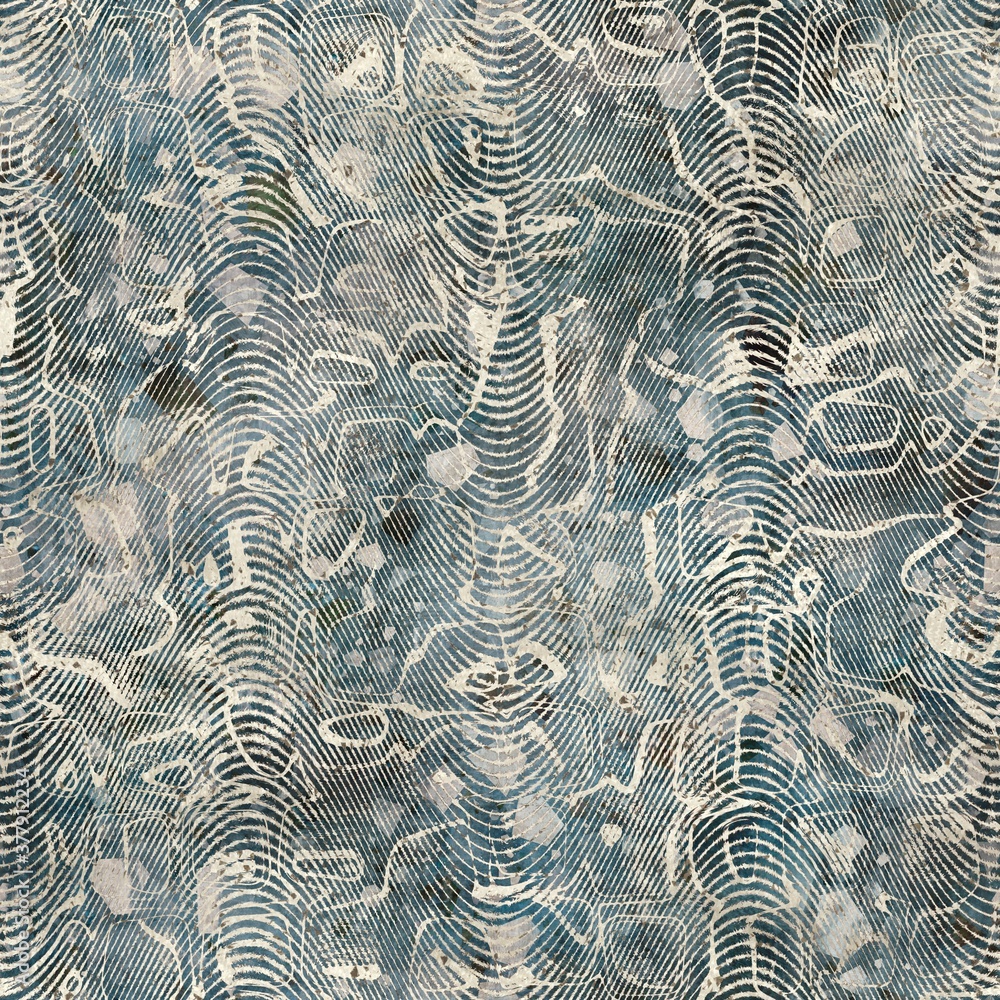 Chic formal grungy geometric shapes texture seamless pattern. High ...