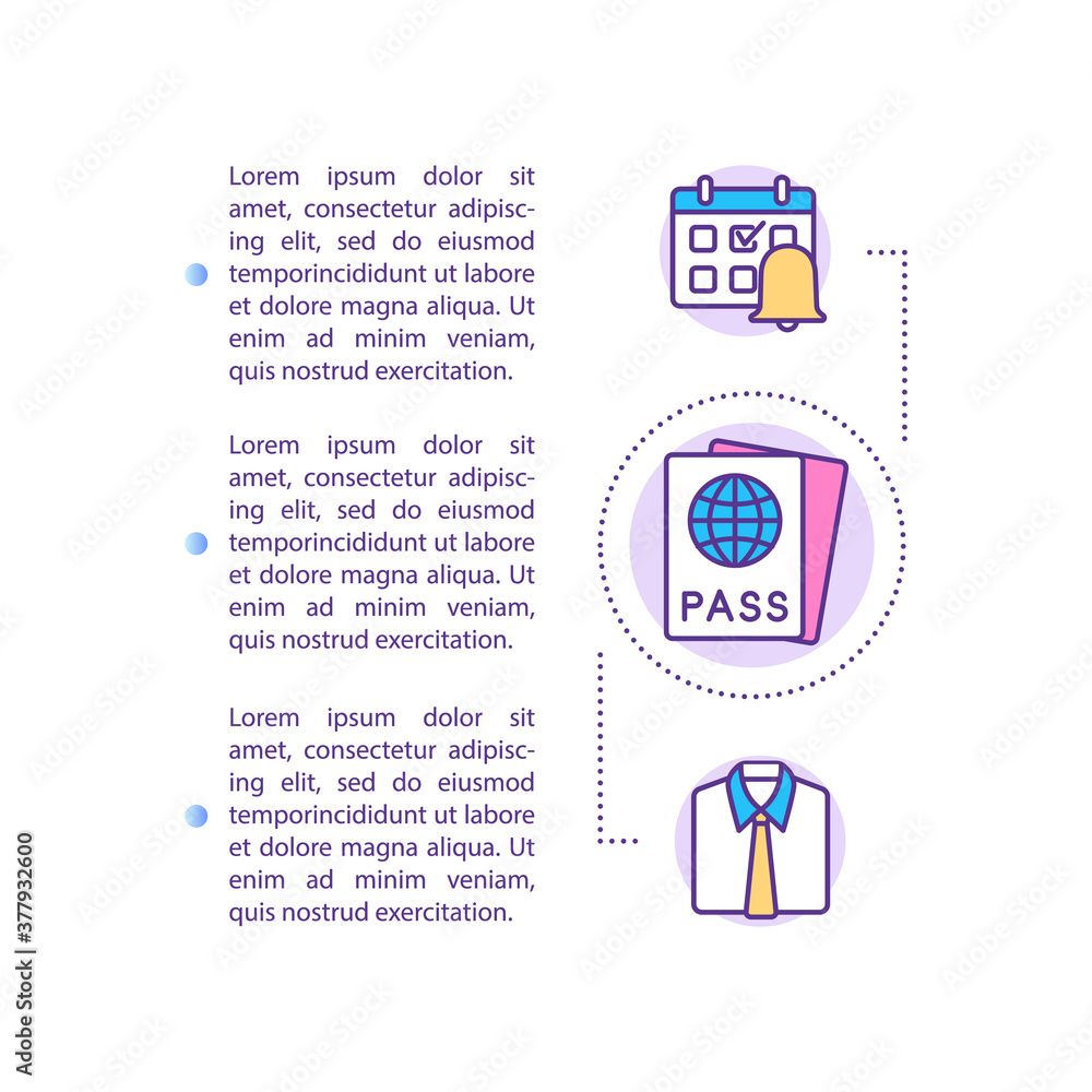 Biometric passport control concept icon with text. Security system ...