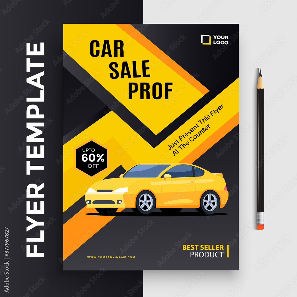 Corporate car and Business Flyer poster pamphlet brochure cover design ...