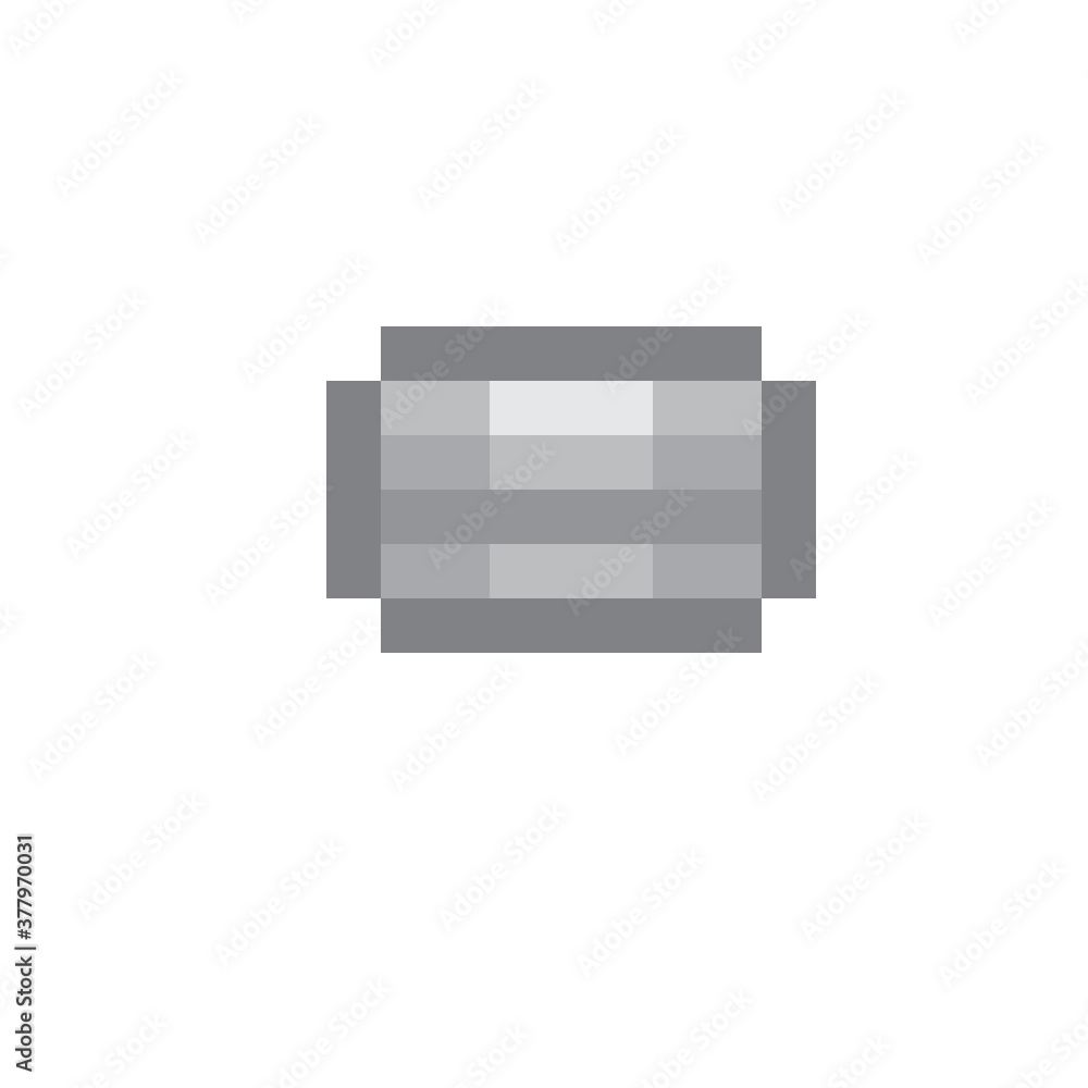 Silver coins pixel art. Vector picture. Stock Vector | Adobe Stock