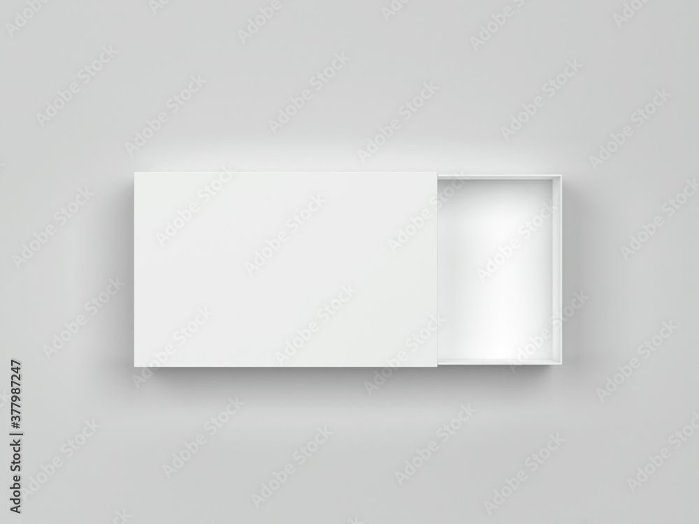 Opened slide box mockup Stock Illustration | Adobe Stock