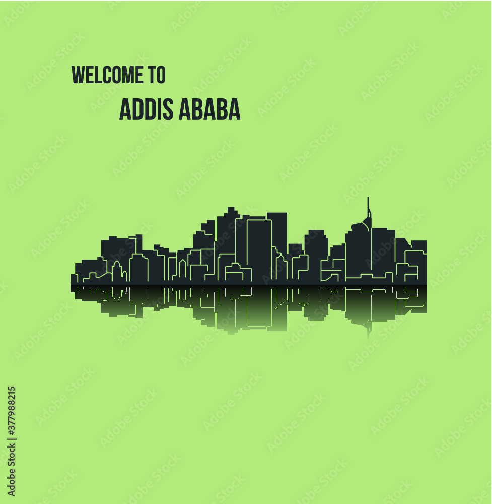 Addis Ababa, Ethiopia Stock Vector | Adobe Stock