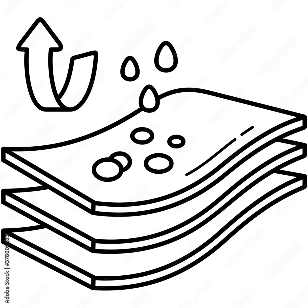 Waterproof technology Stock Vector | Adobe Stock