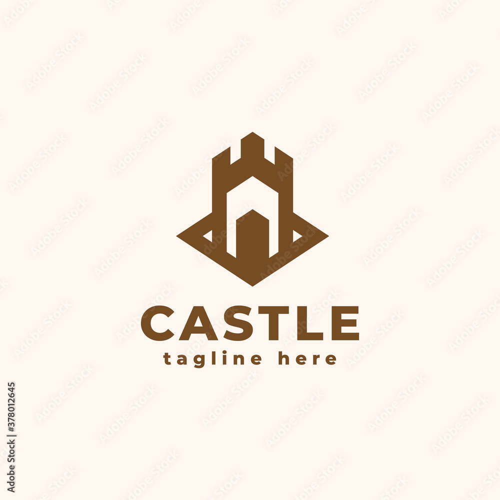 Castle logo concept. castle tower vector illustration. Good to use for ...