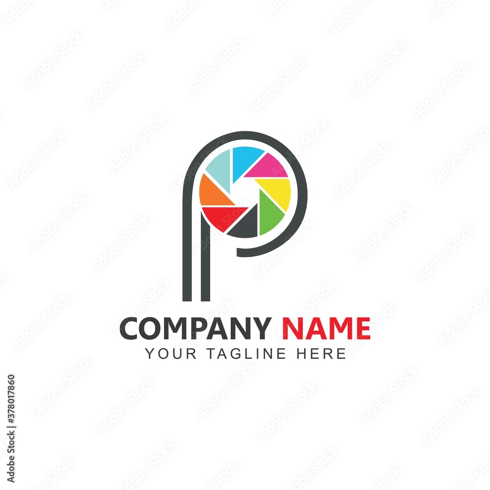 Initial P logo design inspiration photography Stock Vector | Adobe Stock