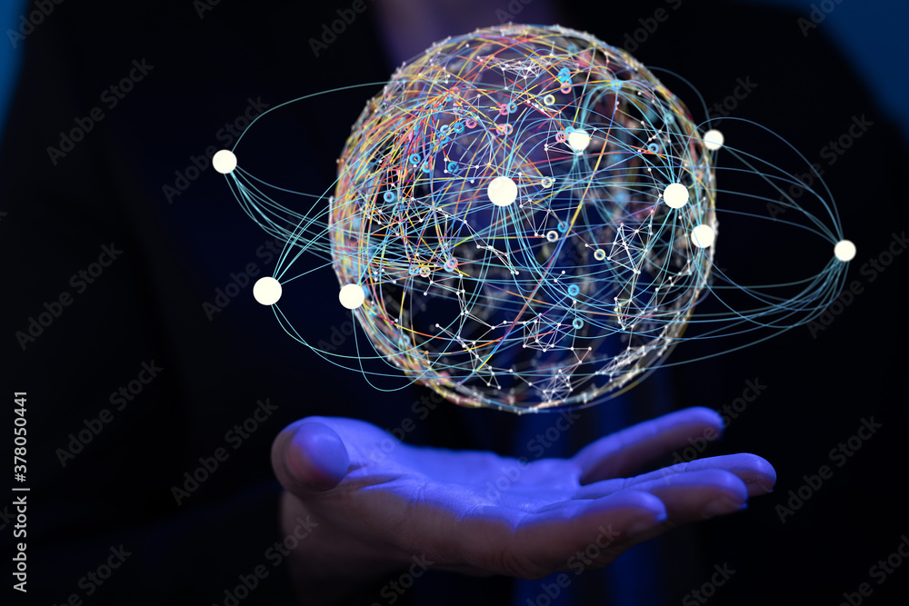 Digital Network and data concept. Stock Photo | Adobe Stock