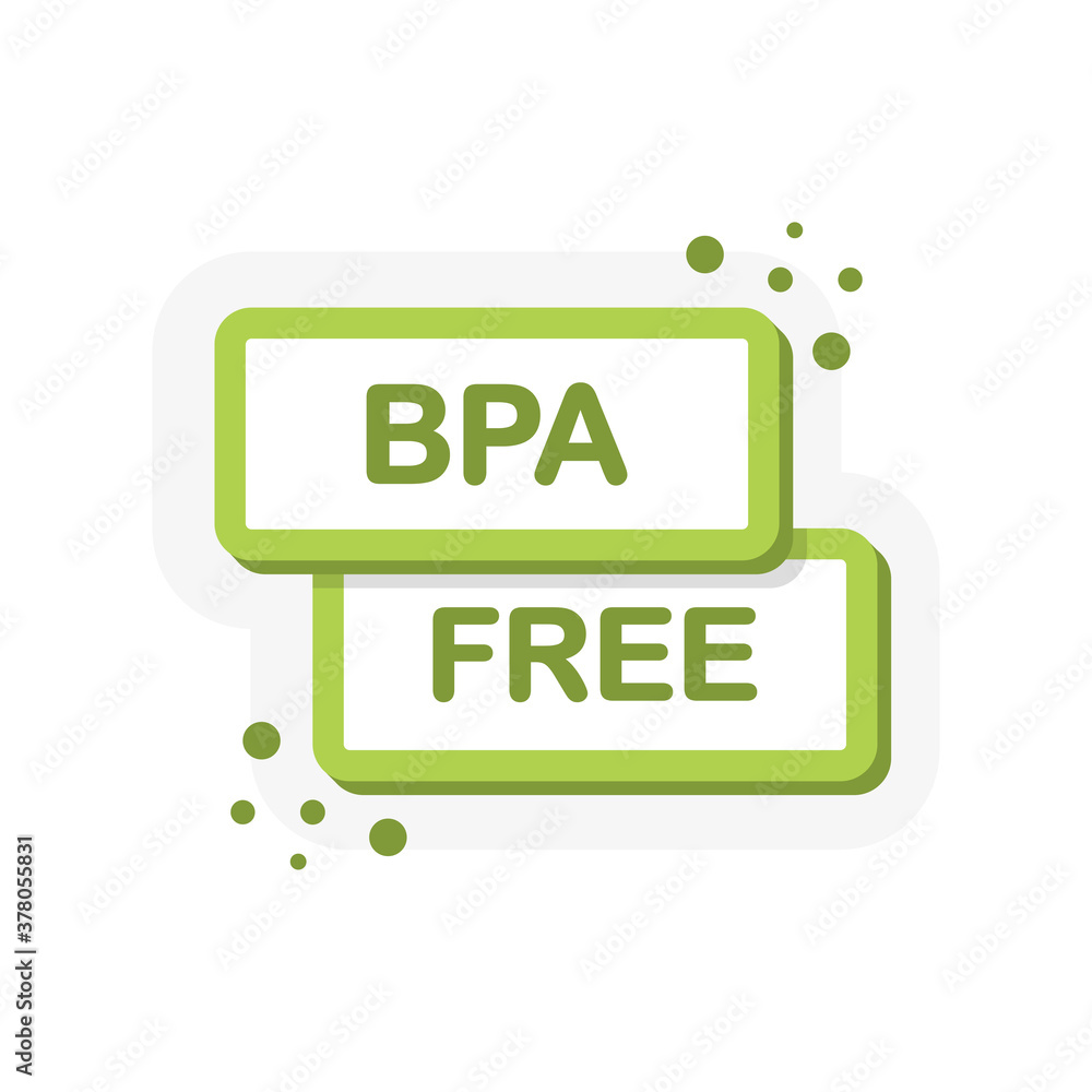 Bpa free banner on white background. Logo, icon, label, banner. Symbol ...