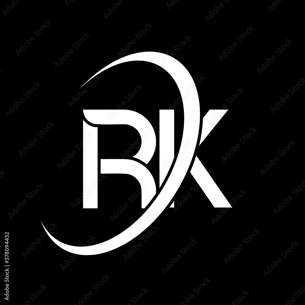 RK logo. R K design. White RK letter. RK/R K letter logo design ...