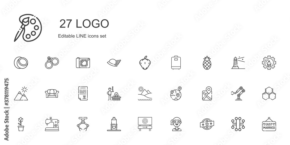 logo icons set Stock Vector | Adobe Stock