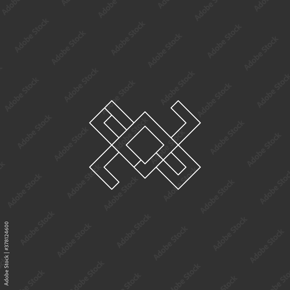 Logo design material. logo design material with abstract shapes. modern ...