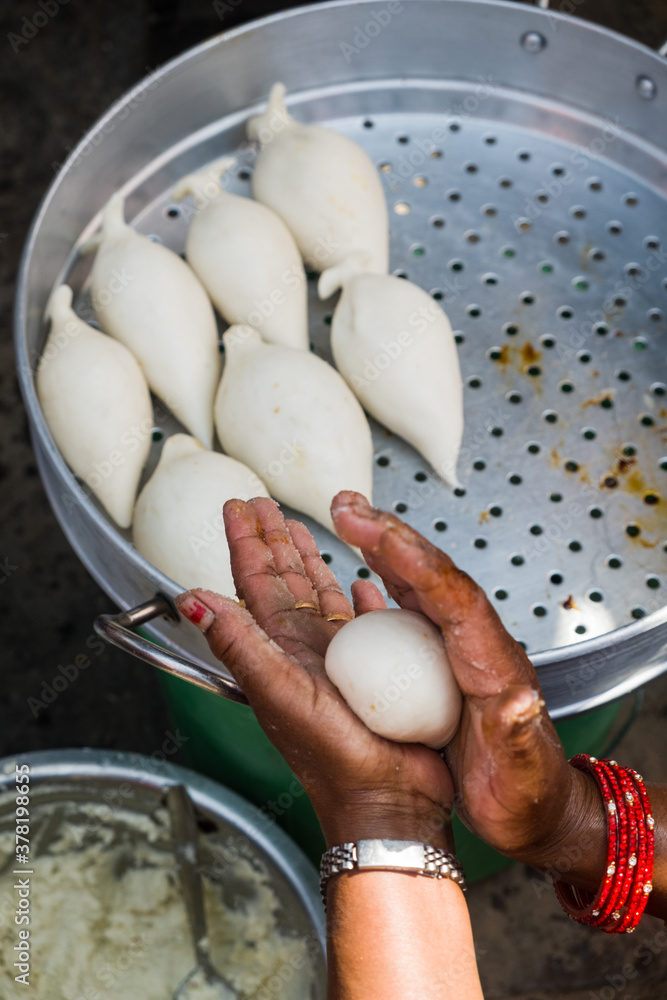 Making yomari nepal street food closeup Stock Photo | Adobe Stock