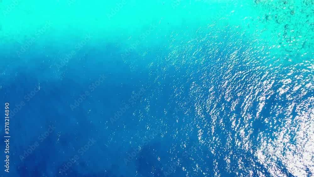 Beautiful overhead image abstract texture in exotic location beach ...