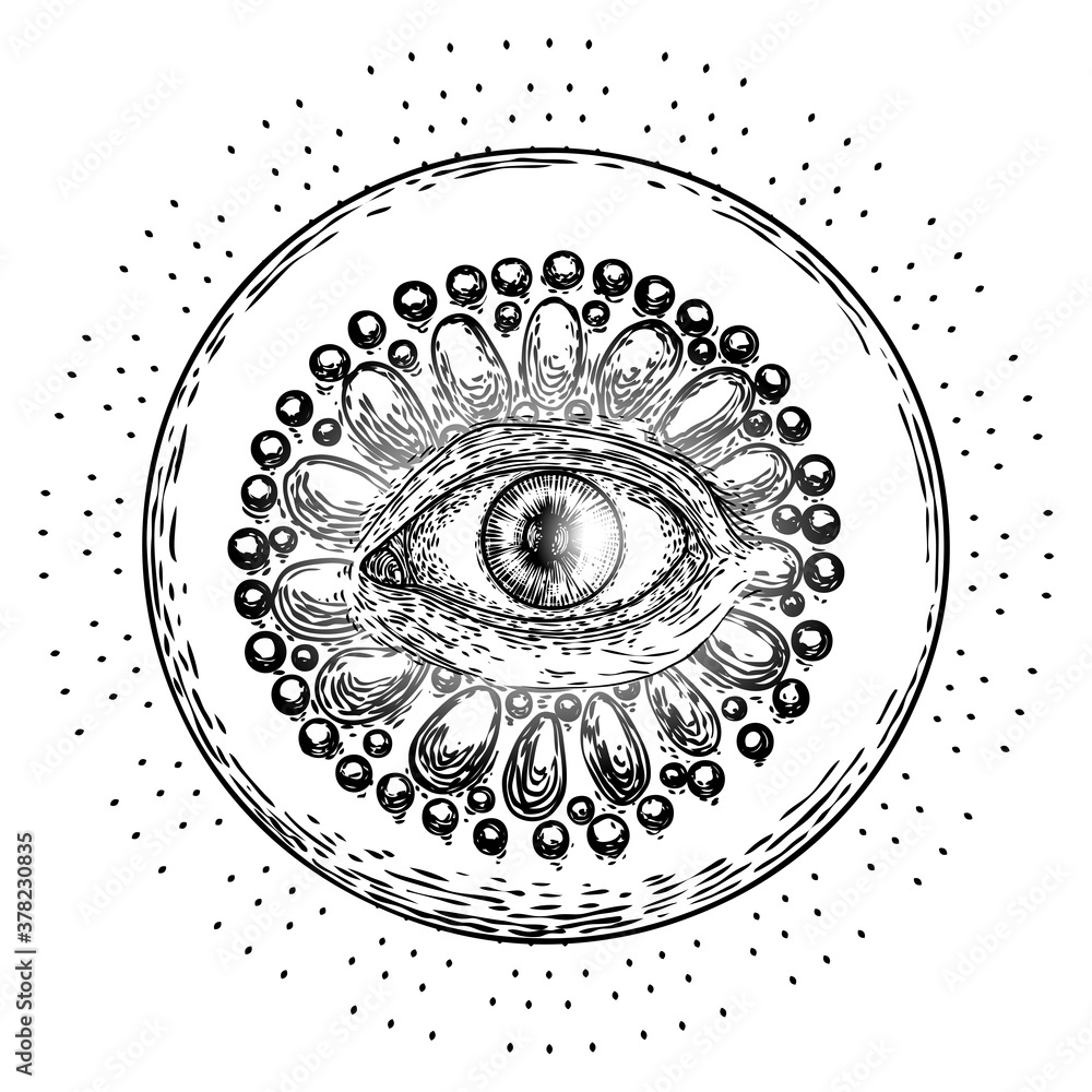 Illuminati Hand Drawing