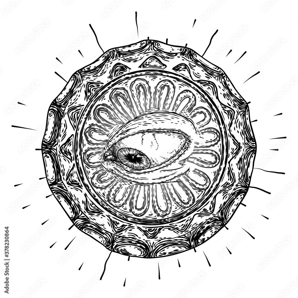 Illuminati Hand Drawing