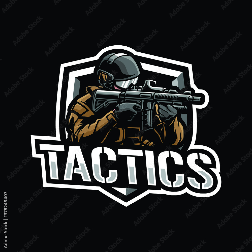 Army mascot logo design illustration Stock Vector | Adobe Stock