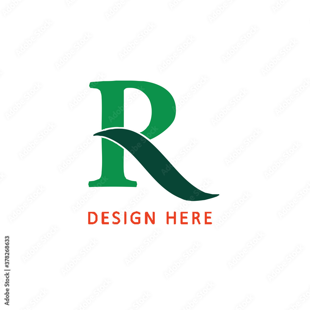 pharmacy logo composition of the letter R is simple, easy to understand ...
