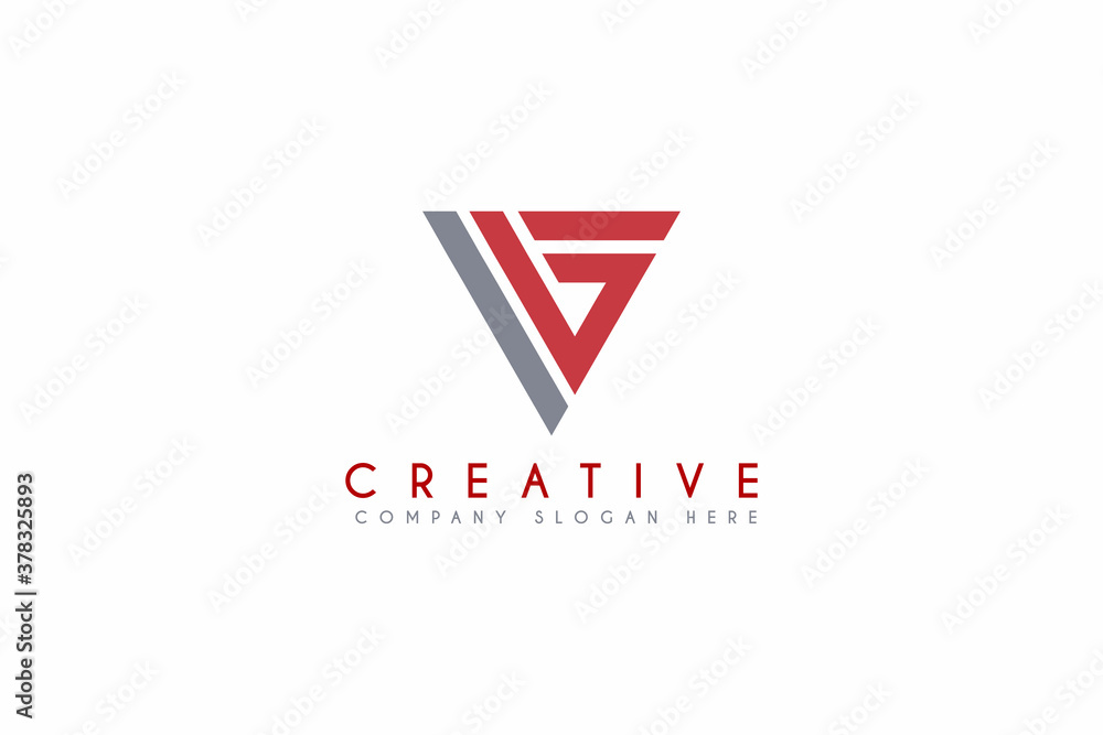initial letter VG logo design vector illustration Stock Vector | Adobe ...