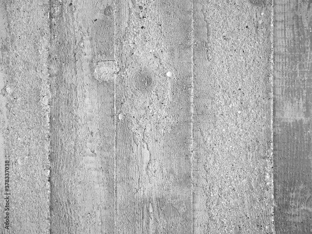 Gray concrete wall with relief pattern from timber formwork. Stock ...