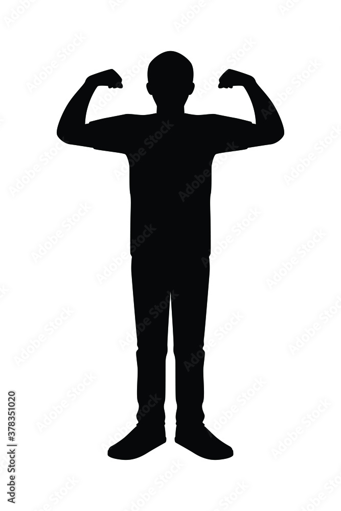 Simple Person Standing Silhouette