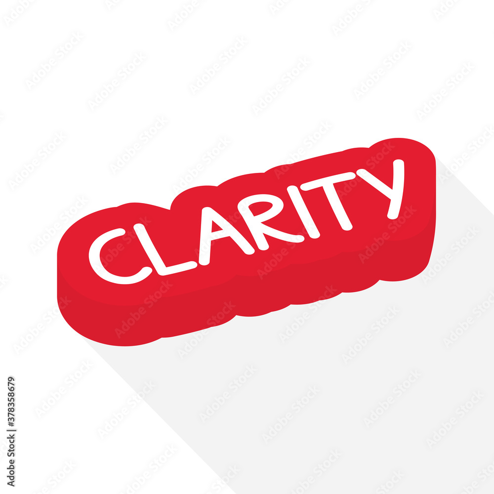 clarity word concept- vector illustration Stock Vector | Adobe Stock