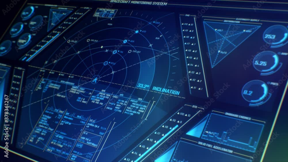 Futuristic interface/Radar/Digital perspective screen/Ultra detailed ...
