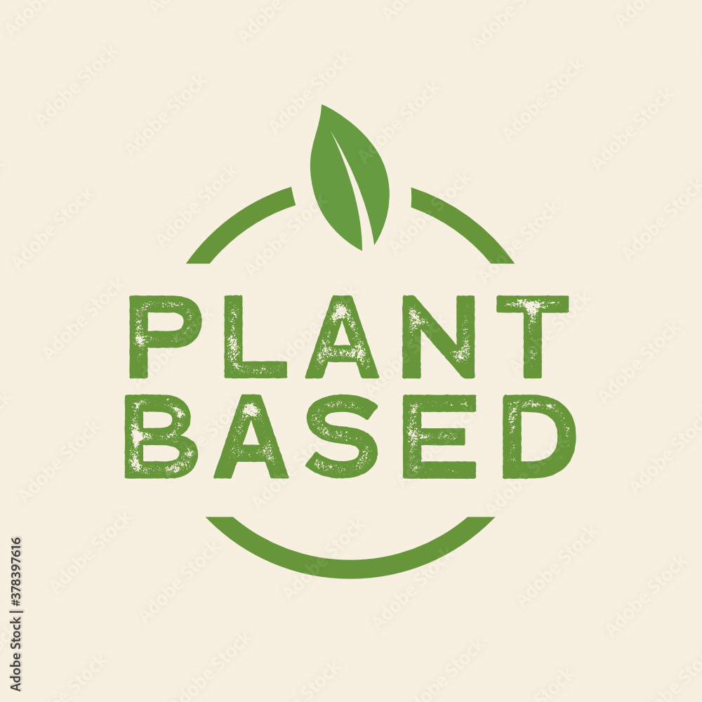Plant Based Diet Vector Text Illustration Background Stock Vector ...