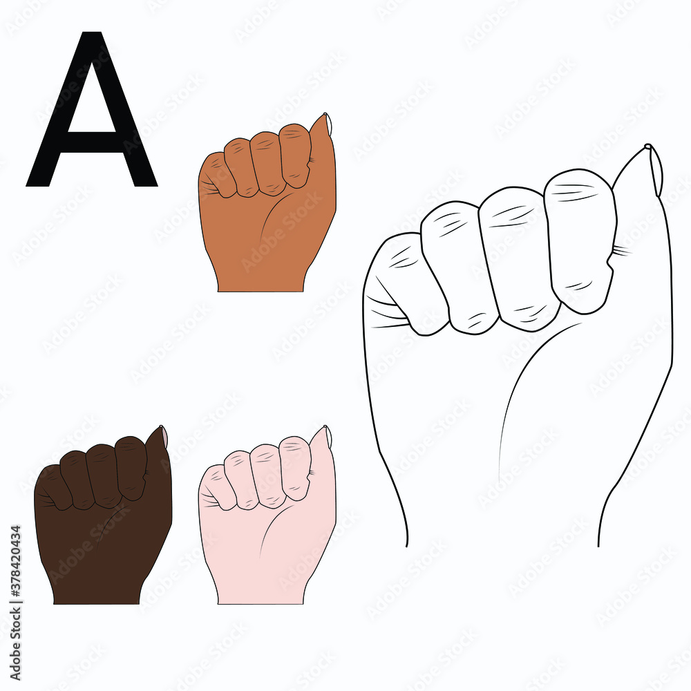 "A" is the first letter of the alphabet in sign language, English ...