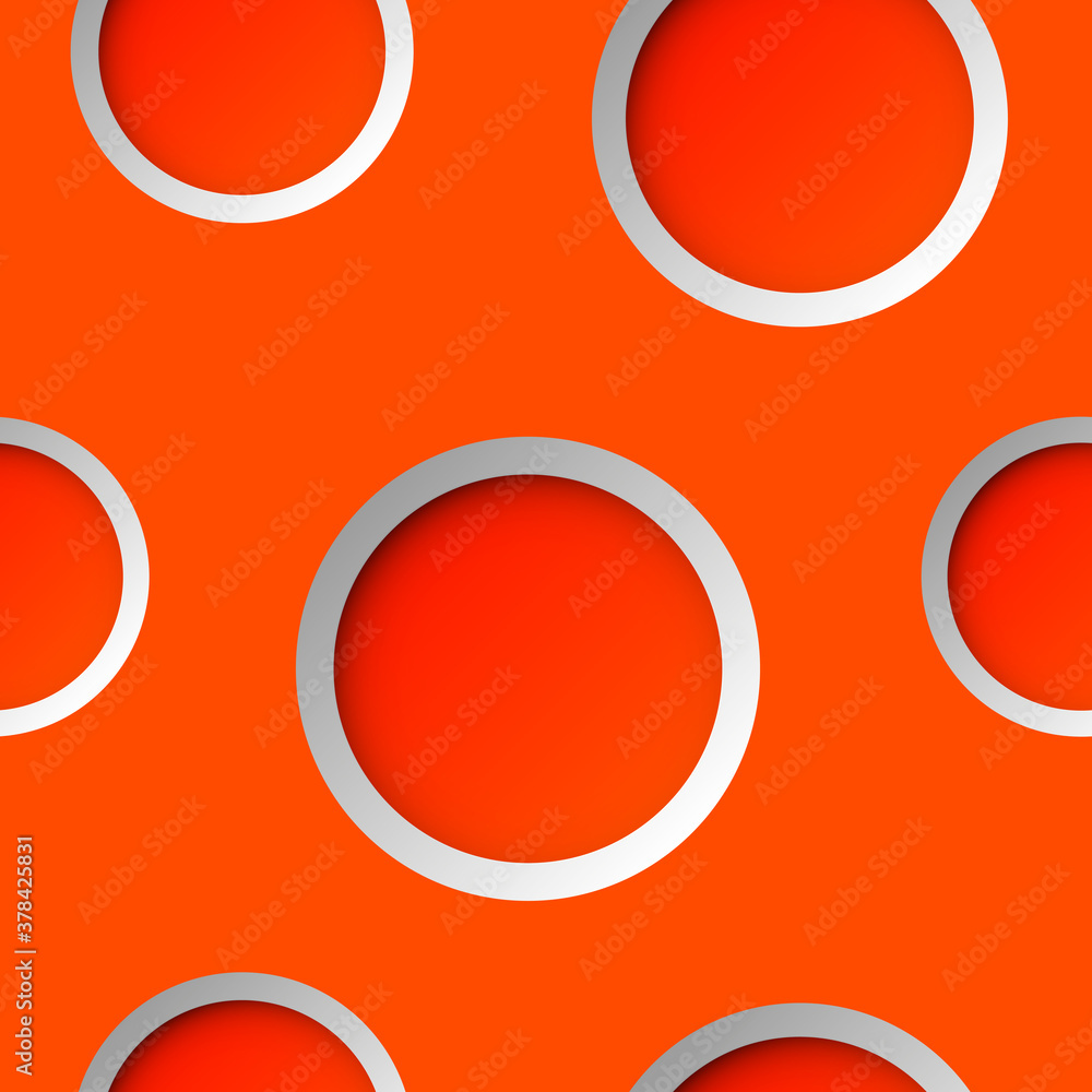 Seamless round pattern. Circle textured background from asia & east ...