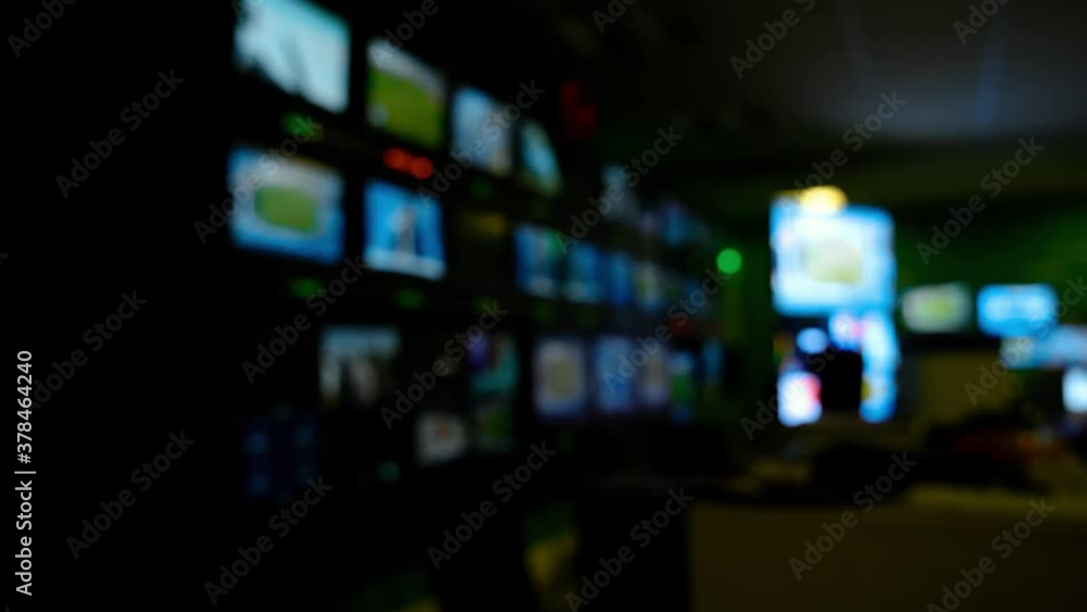 Professional sound engineer's console. Television Broadcast, working ...