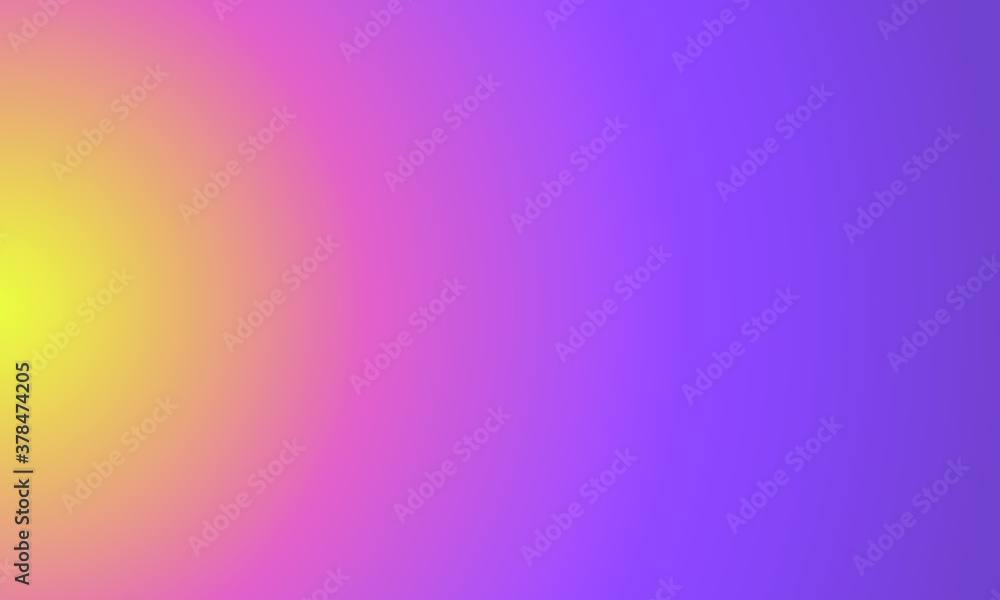 Beautiful gradient backgrounds, pink, yellow and purple colors, smooth ...