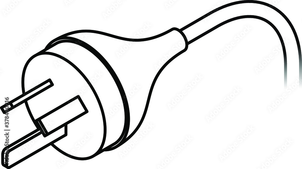 International AC power plug: Australia, China. Three flat pins. Line ...