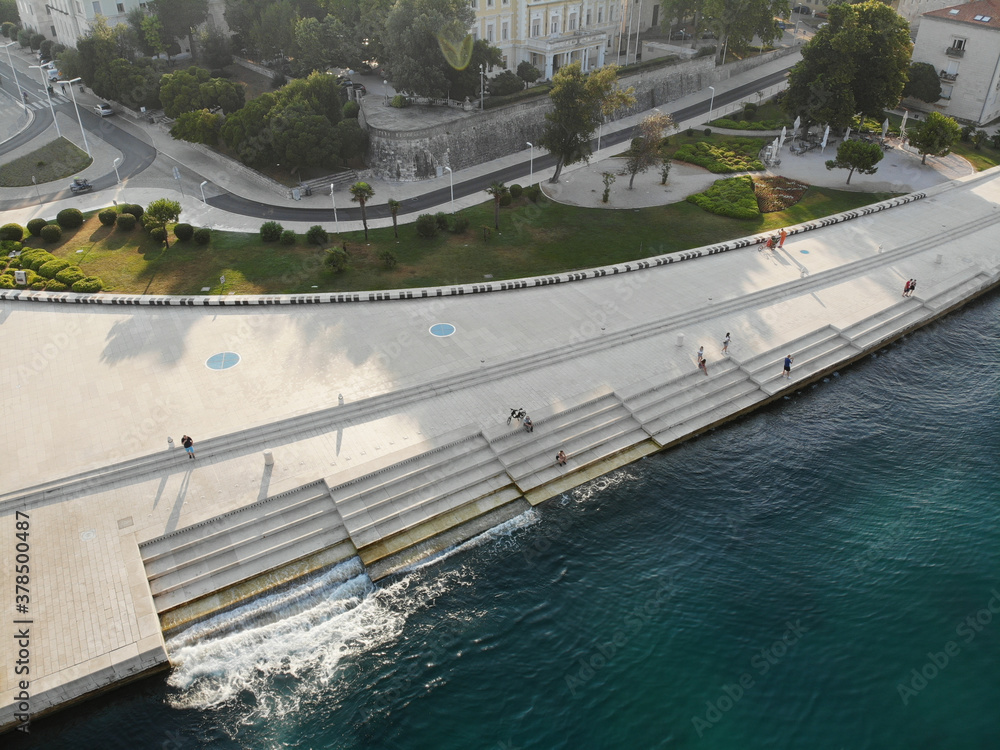 Zadar, Croatia / Zadar: 28th July 2020: Zadar Sea organ monument ...