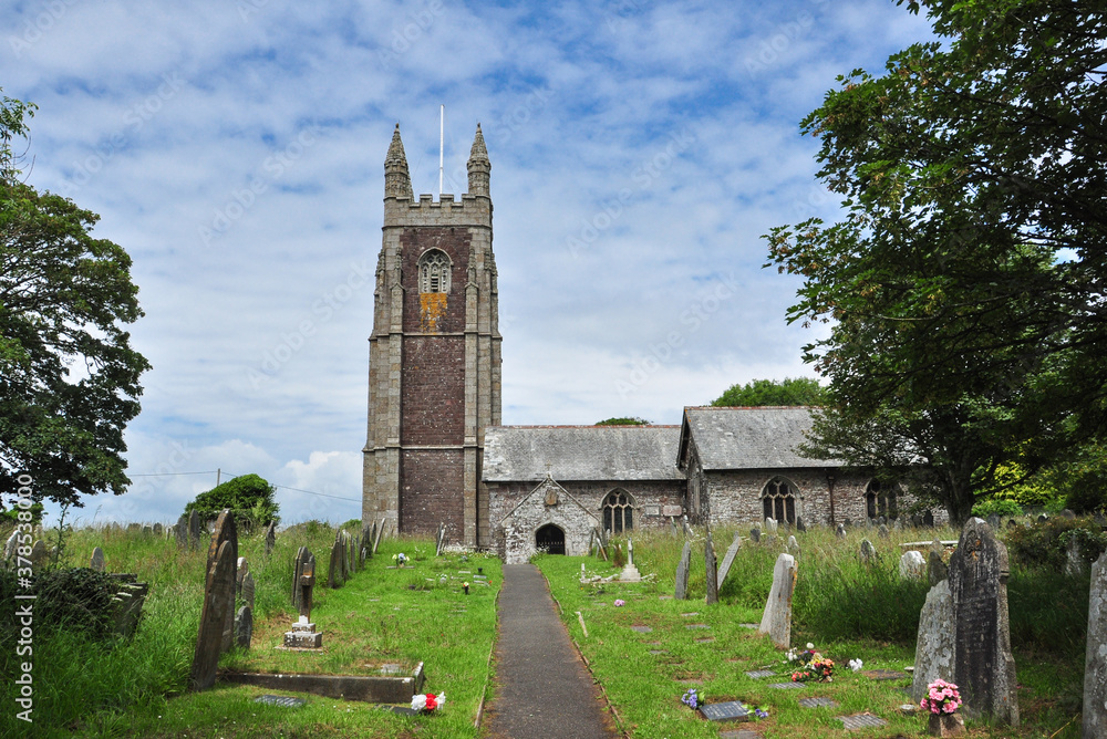 St Mary and St Julian. Maker Church, Cornwall Stock Photo | Adobe Stock