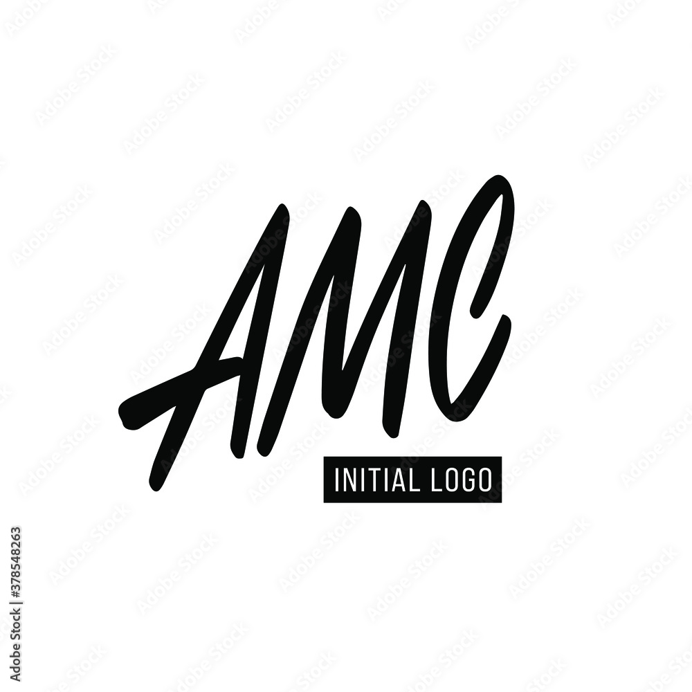 Initial AMC Letter Logo With Creative Modern Business Typography Vector ...