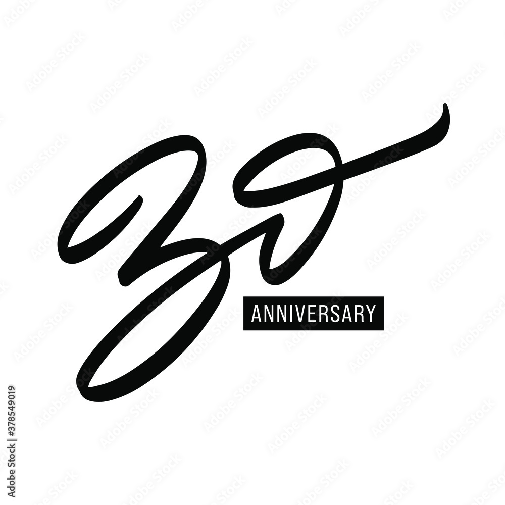 Initial 30 Letter Logo With Creative Modern Business Typography Vector ...