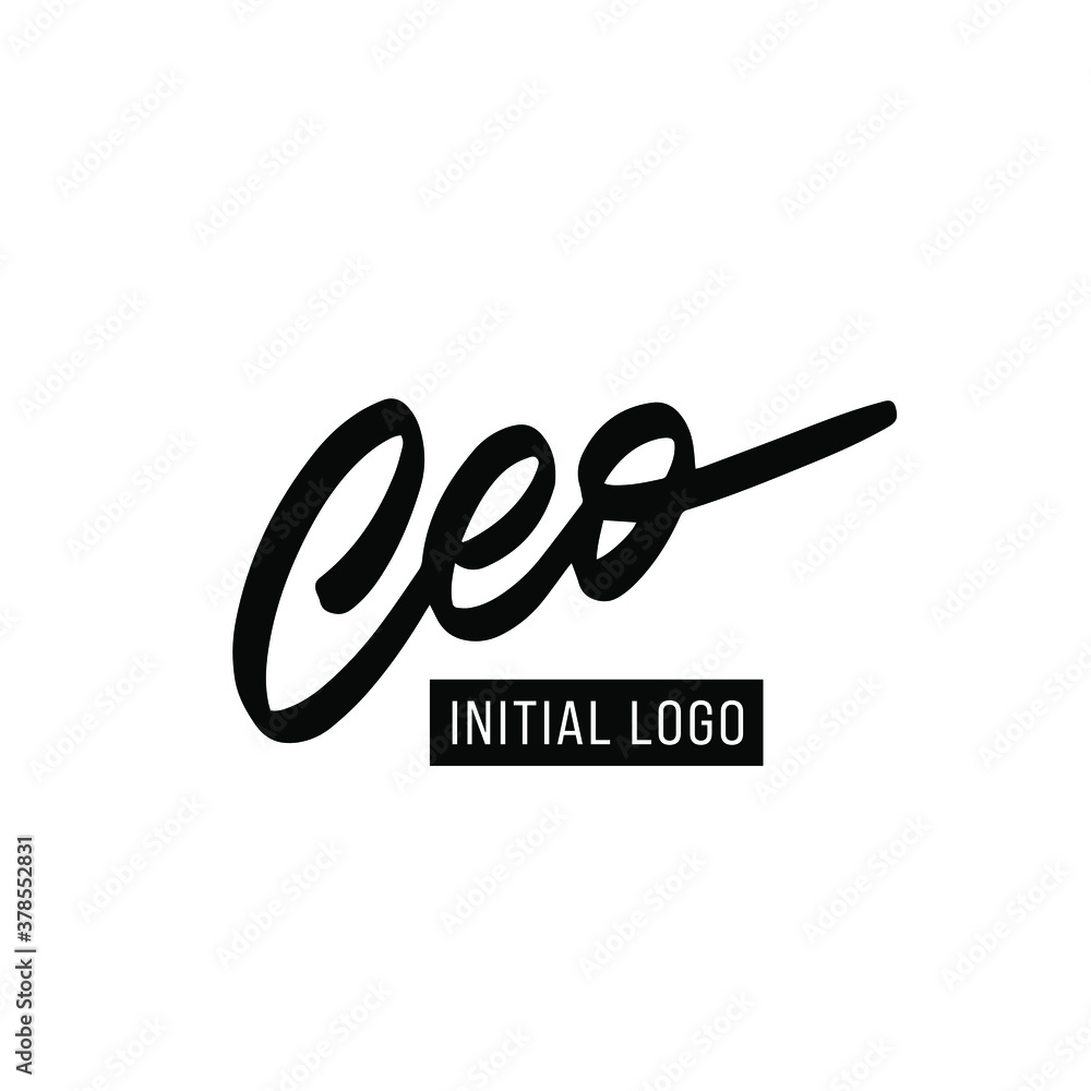 Initial CEO Letter Logo With Creative Modern Business Typography Vector ...
