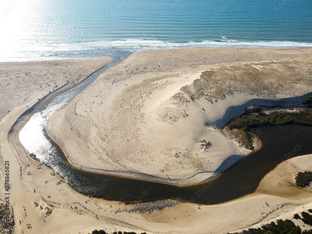 Courant d'Huchet Moliets et Maa in the south Francia Courant d'Huchet ...