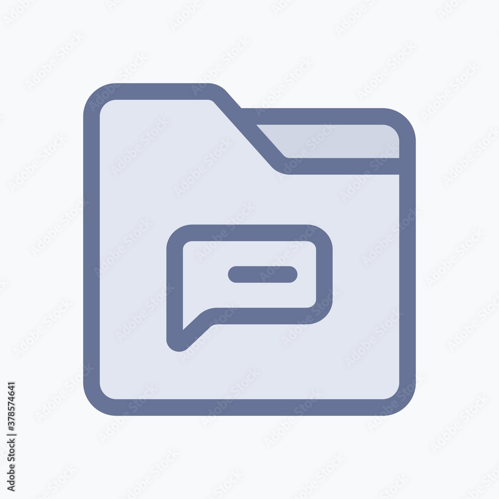 chat document folder line outline icon png transparent directory gray ...