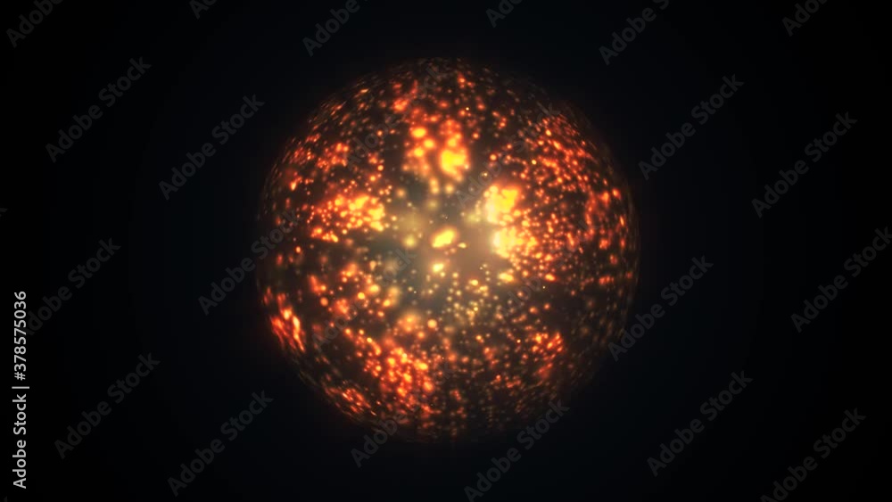 Asteroid Planet Shining And Spakling Background Fx Loop/ 4k animation ...