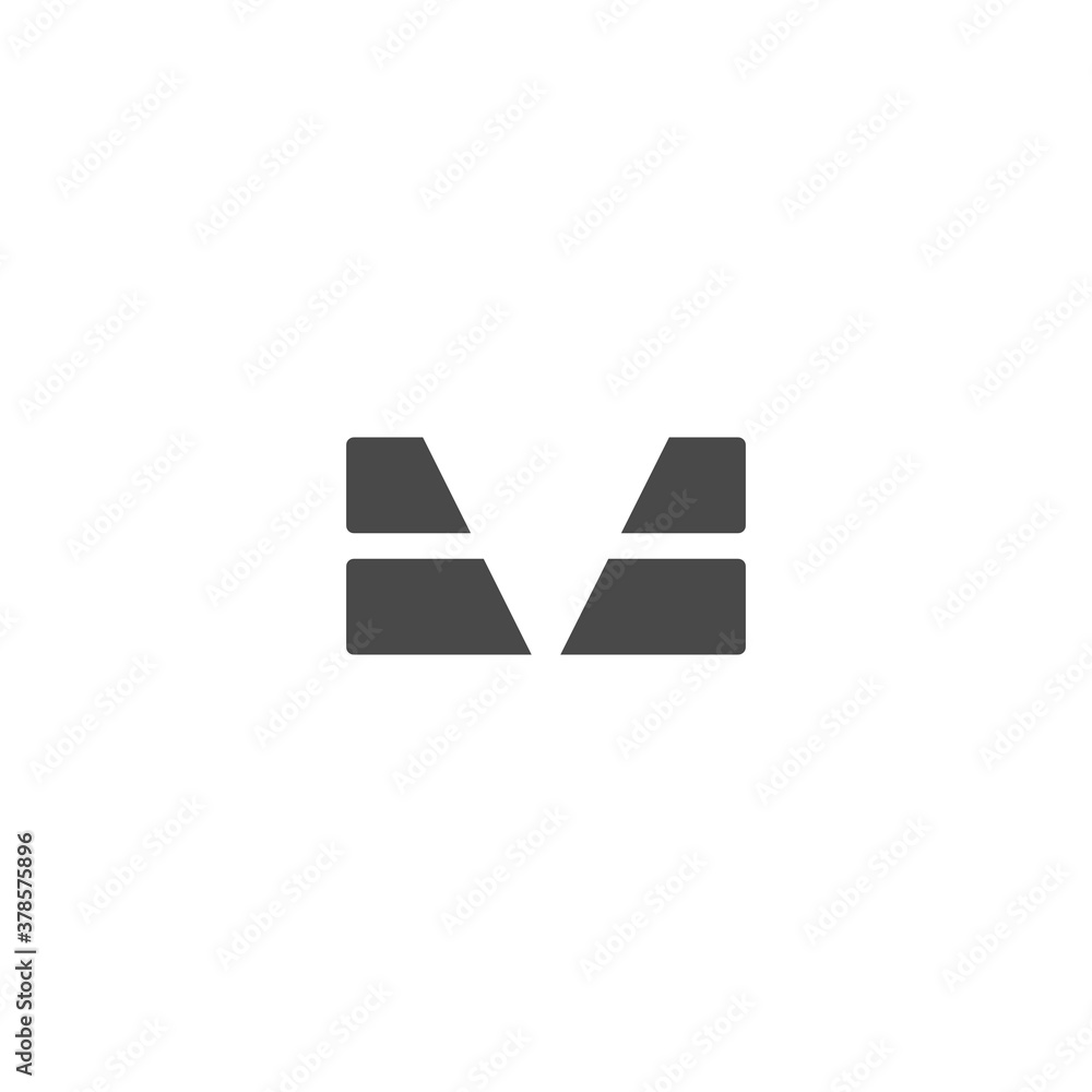 Modern geometric letter M symbol logo design concept. design symbols ...