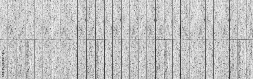 Panorama of Block pattern of white stone cladding wall tile texture and ...
