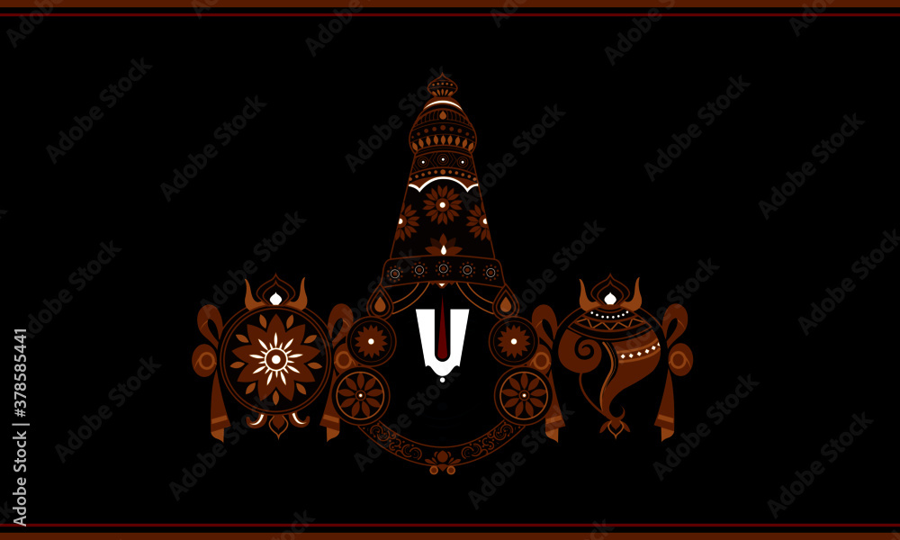 Lord Venkateswara Stock Vector | Adobe Stock